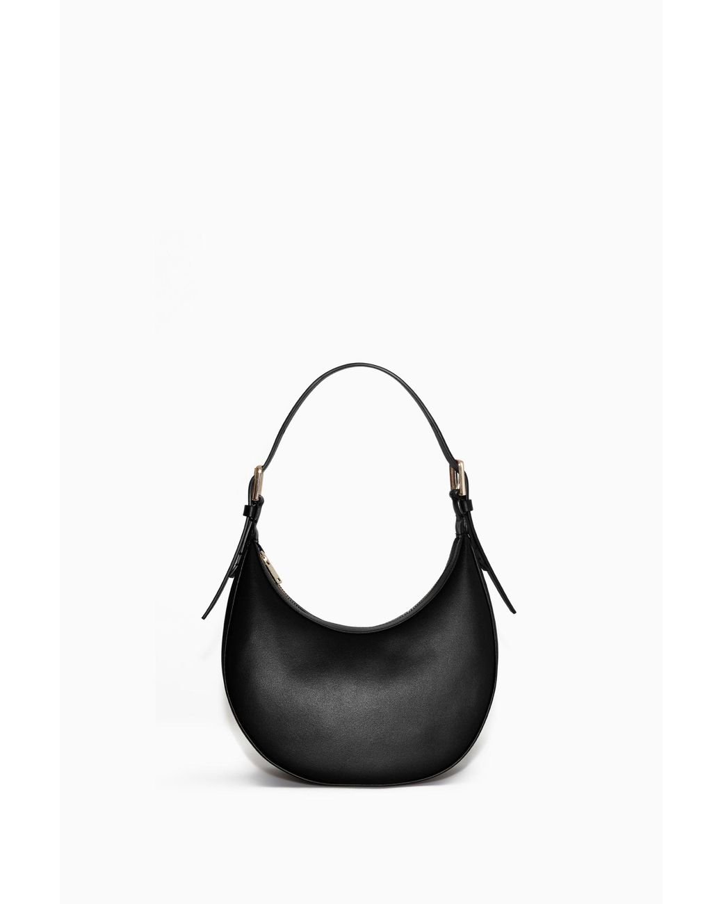 COS Mini Crescent Bag - Leather in Black | Lyst UK