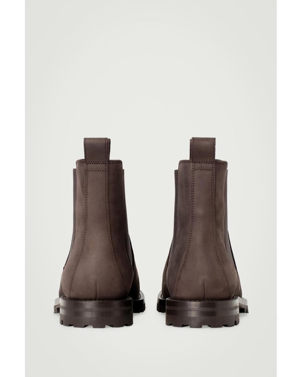 COS Nubuck Leather Chelsea Boots in Brown for Men | Lyst