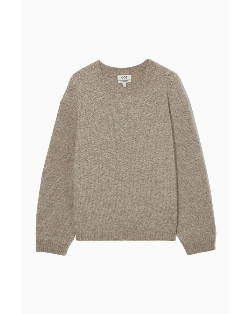 COS Oversized Alpaca-blend Sweater in Natural for Men | Lyst