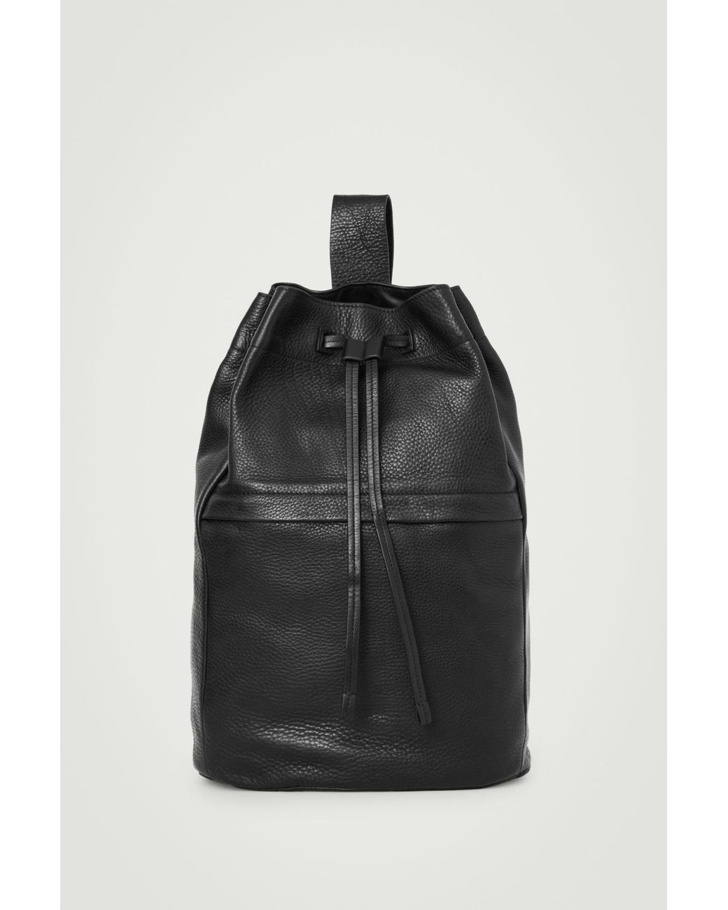 COS Drawstring Duffle Bag - Leather in Black for Men | Lyst COS Drawstring Duffle Bag - Leather in Black for Men | Lyst
