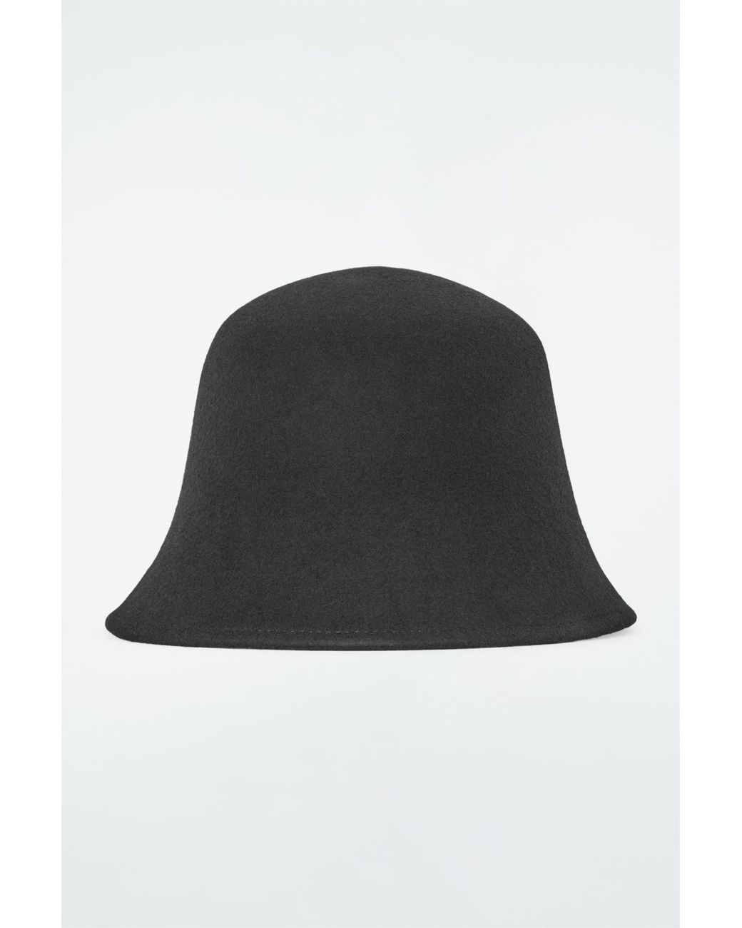 COS Felted-wool Bucket Hat in Black | Lyst