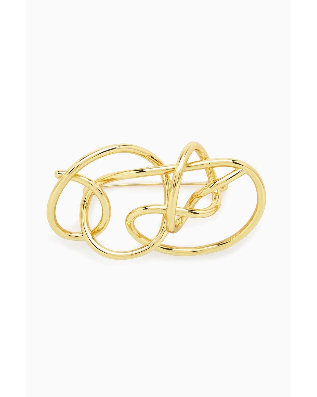 COS Sculpted Brooch in Metallic | Lyst