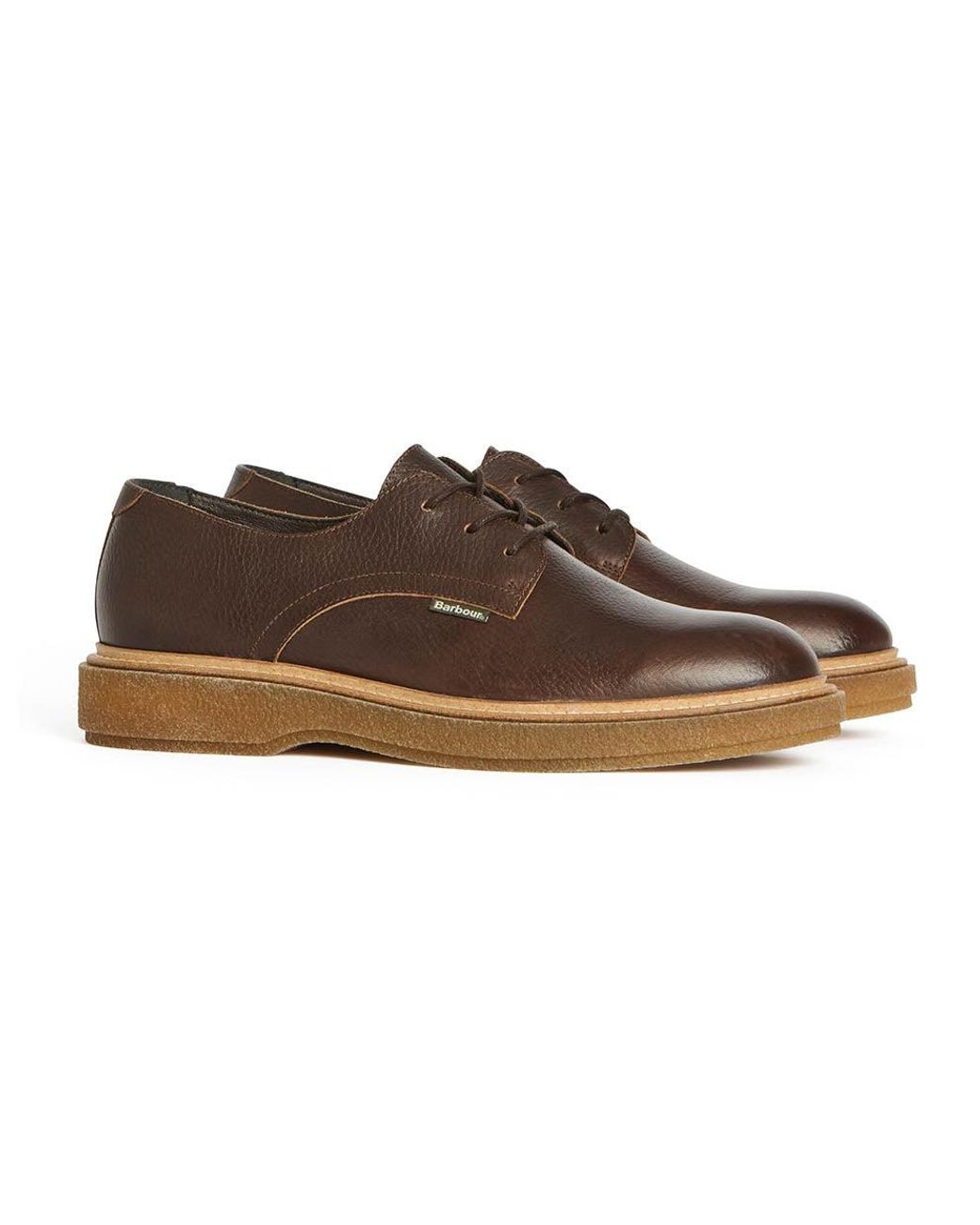 Barbour Harefield Derby Shoes in Brown for Men | Lyst UK