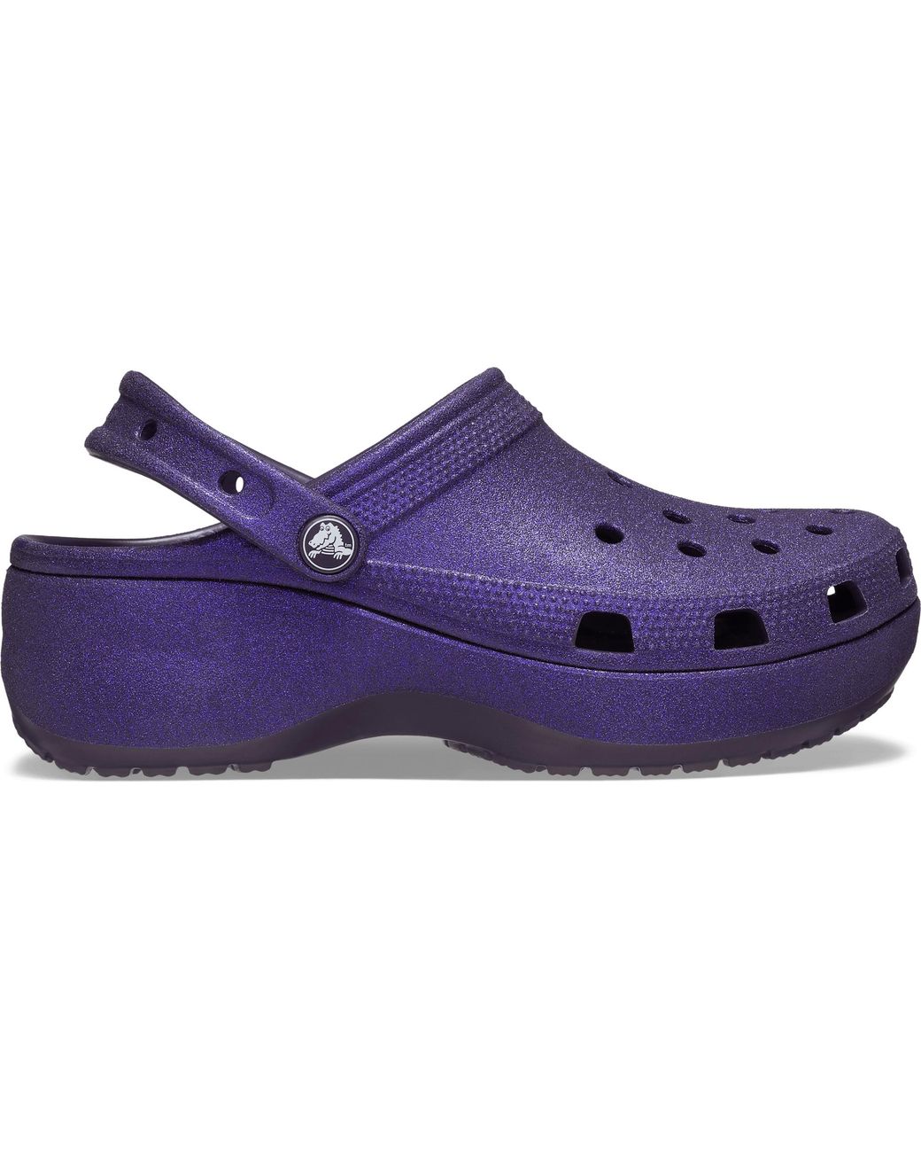 Crocs™ Classic Platform Glitter Clog in Purple | Lyst