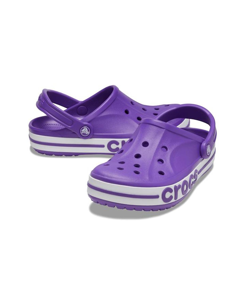 Crocs™ Neon Purple / White Bayaband Clog for Men | Lyst