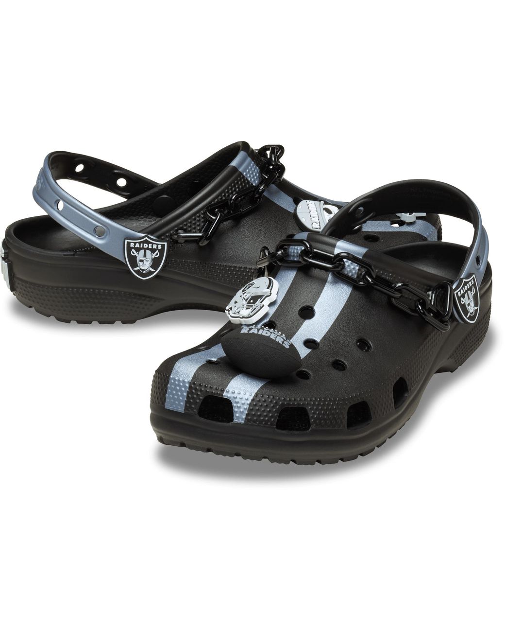 Crocs™ Nfl Las Vegas Raiders Classic Clog in Black | Lyst