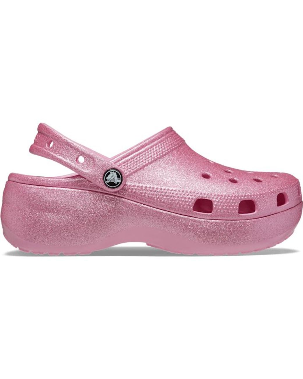 Crocs™ Classic Platform Glitter Clog in Pink | Lyst