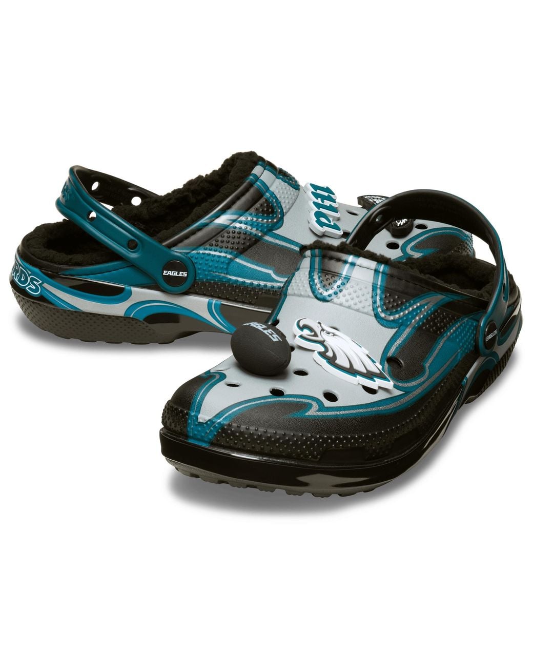 Crocs™ Nfl Philadelphia Eagles Classic Lined Clog in Black for Men | Lyst