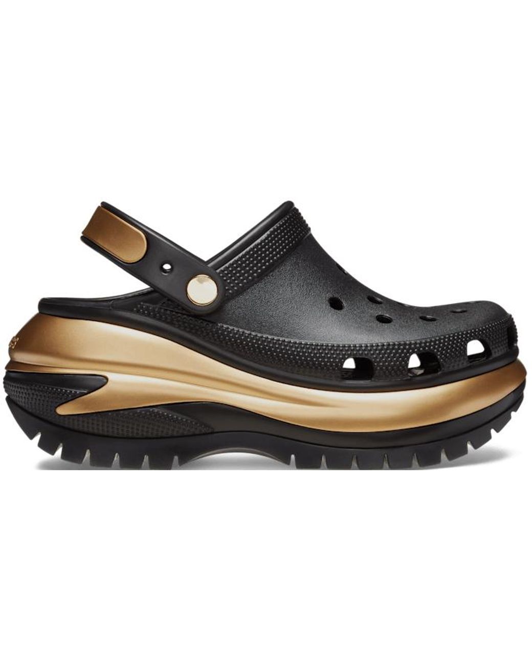 Crocs™ Mega Crush Metallic Clog in Black | Lyst