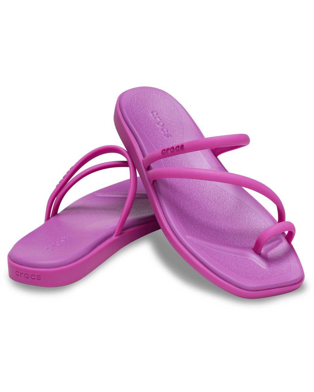 Crocs™ Miami Toe Loop Sandal in Black | Lyst