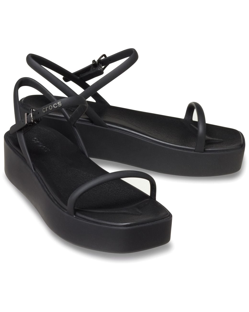 Crocs™ Miami Platform Y Strap in Black | Lyst UK