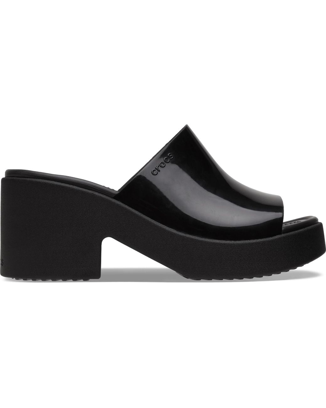 Crocs™ Brooklyn High Shine Heel in Black | Lyst