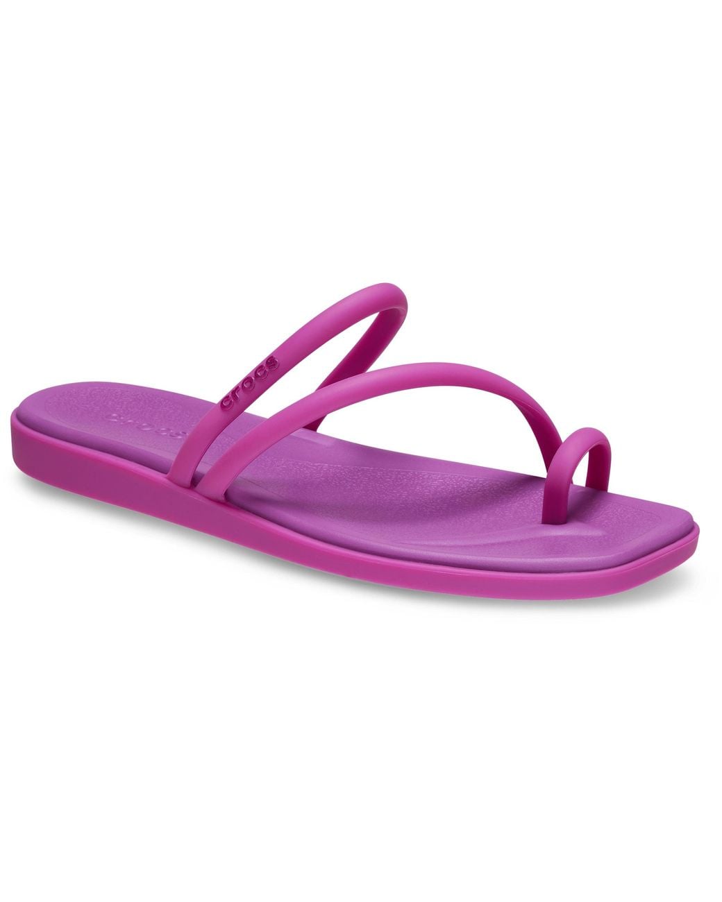 Crocs™ Miami Toe Loop Sandal in Black | Lyst