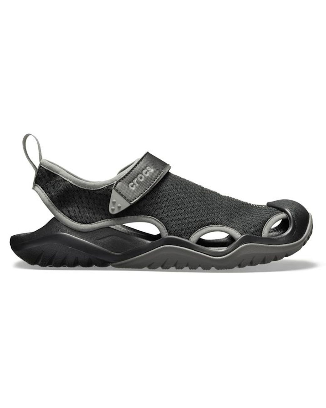 Crocs™ Swiftwater Mesh Deck in Black for Men | Lyst