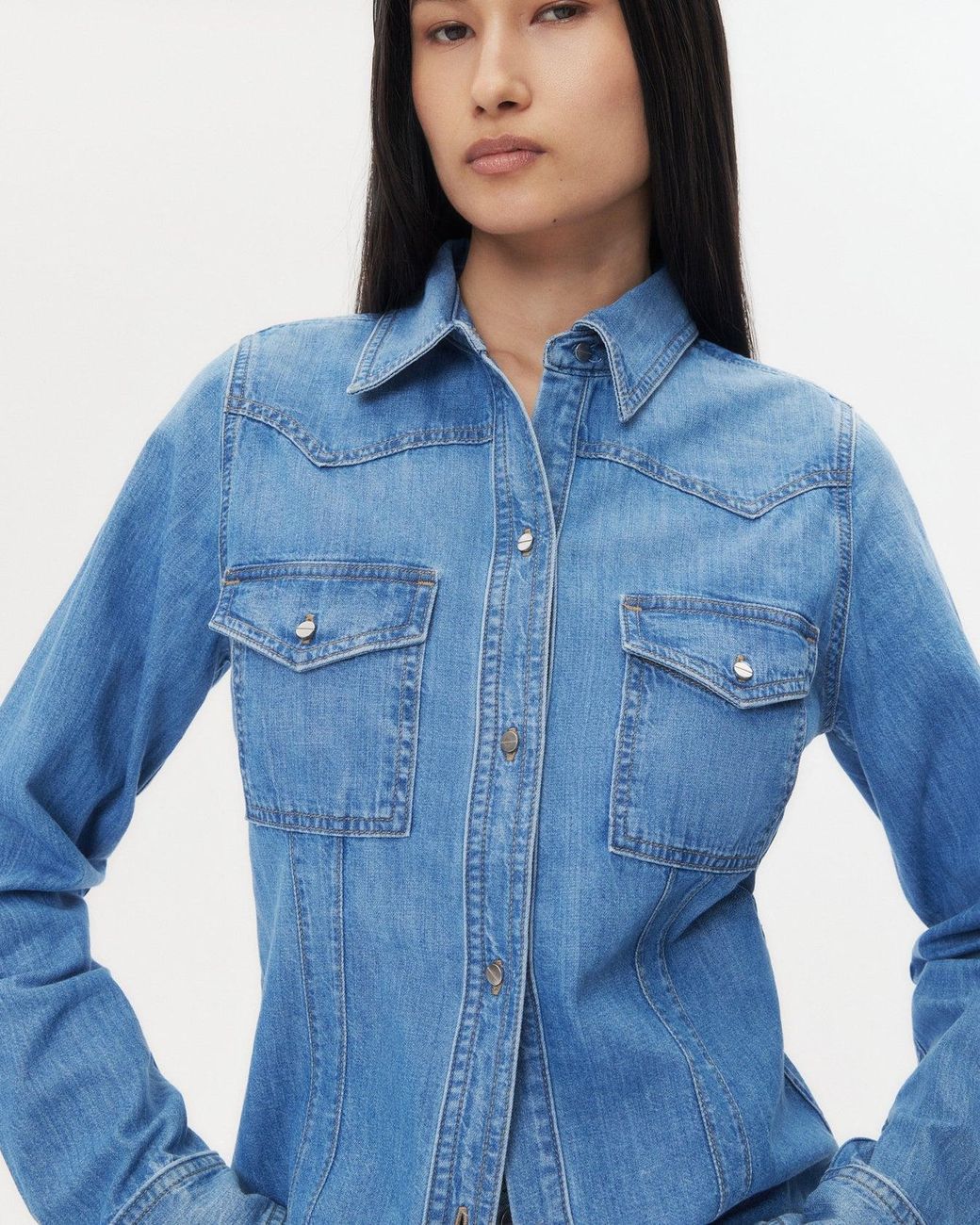 Twp Mustang Sally Shirt in Blue | Lyst
