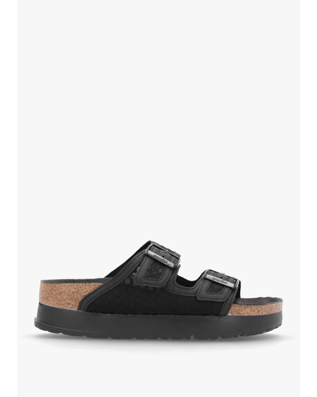 Papillio Arizona Pap French Piping Flex Platform Black Mules | Lyst