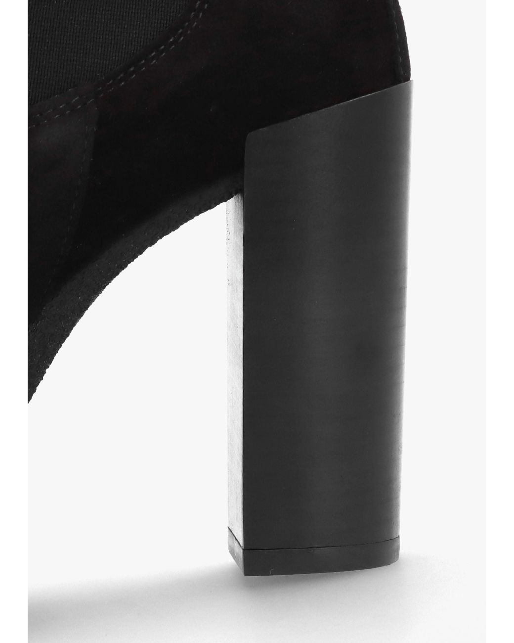 Alpe Ablush Black Suede Platform High Heel Ankle Boots | Lyst