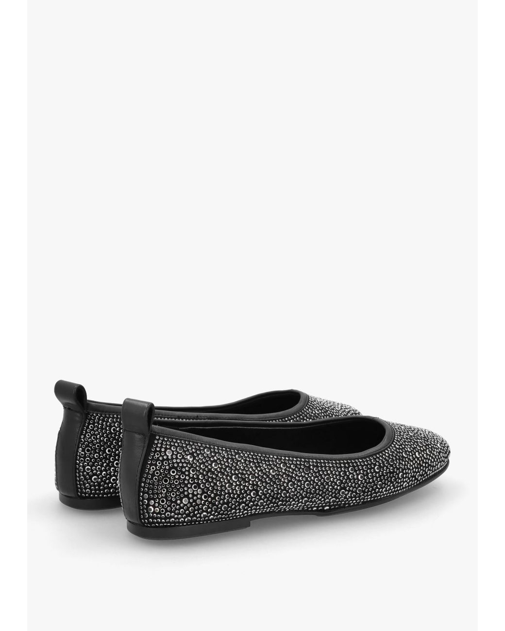 Daniel Edgie Black Suede Jewel Embellished Ballet Pumps in White | Lyst