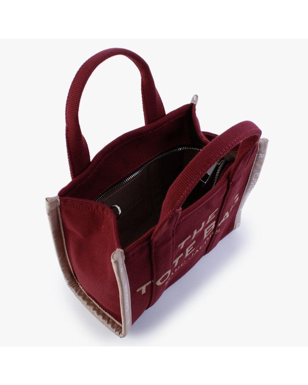 Marc Jacobs The Jacquard Mini Traveler Merlot Tote Bag in Red | Lyst Canada Marc Jacobs The Jacquard Mini Traveler Merlot Tote Bag in Red | Lyst Canada