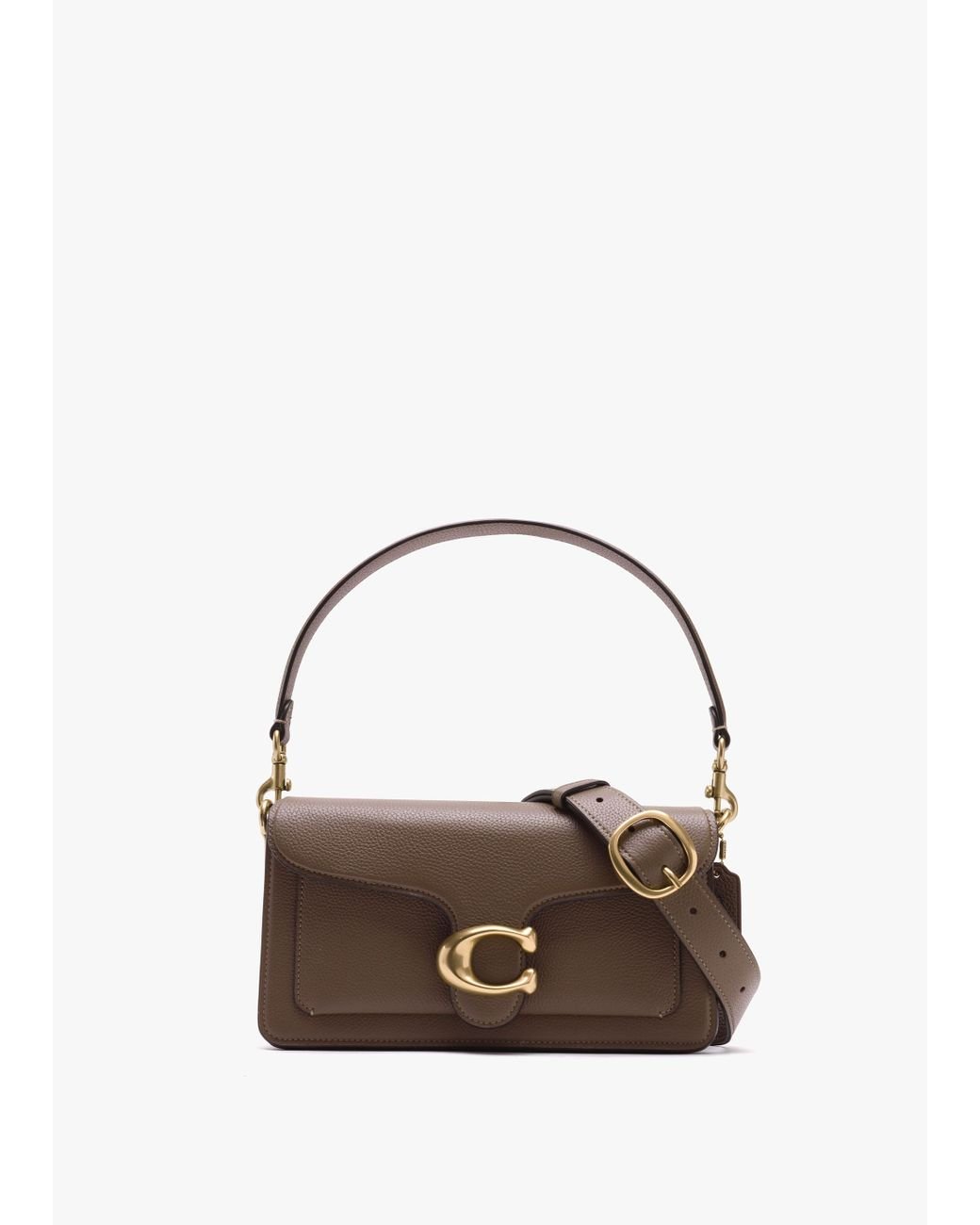 COACH Tabby 26 Dark Stone Leather Shoulder Bag | Lyst