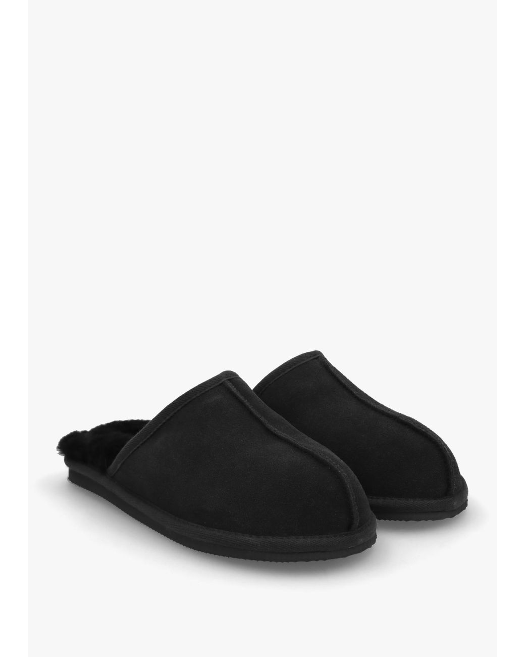 Daniel Men's Shutoff Black Shearling Slippers for Men | Lyst