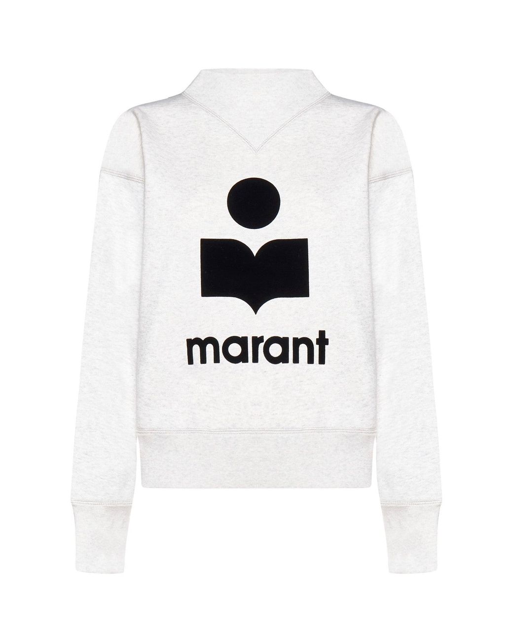 Isabel Marant Moby-Ga Cotton Sweatshirt With Front Printed Logo in ...