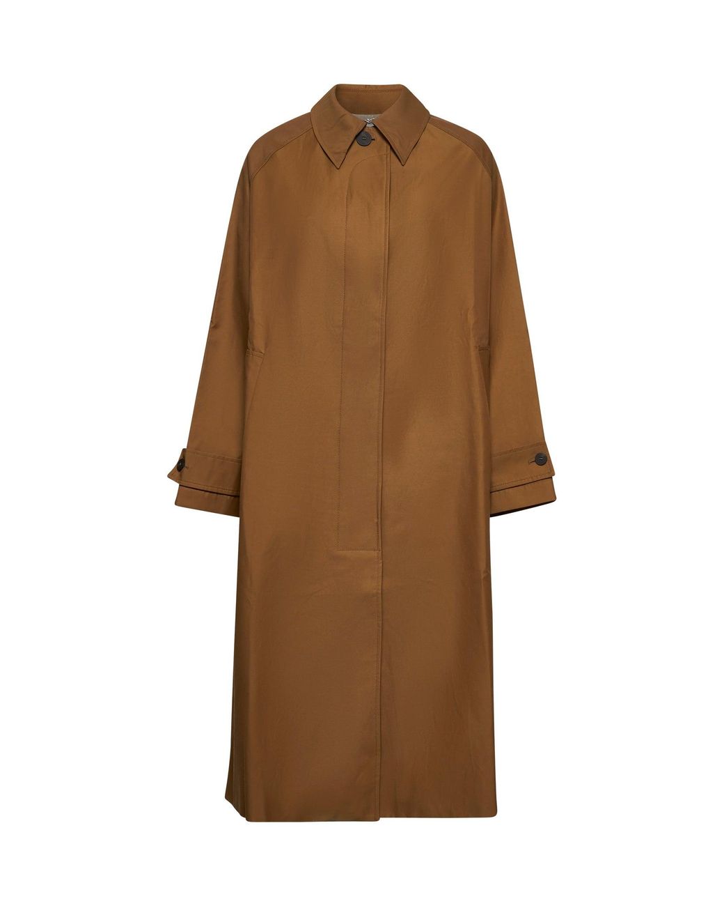 Studio Nicholson Twill Holin Trench Coat in Brown | Lyst