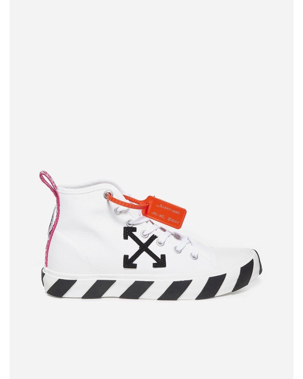 Off-White c/o Virgil Abloh Mid Top Vulcanised Sneaker in White for Men ...