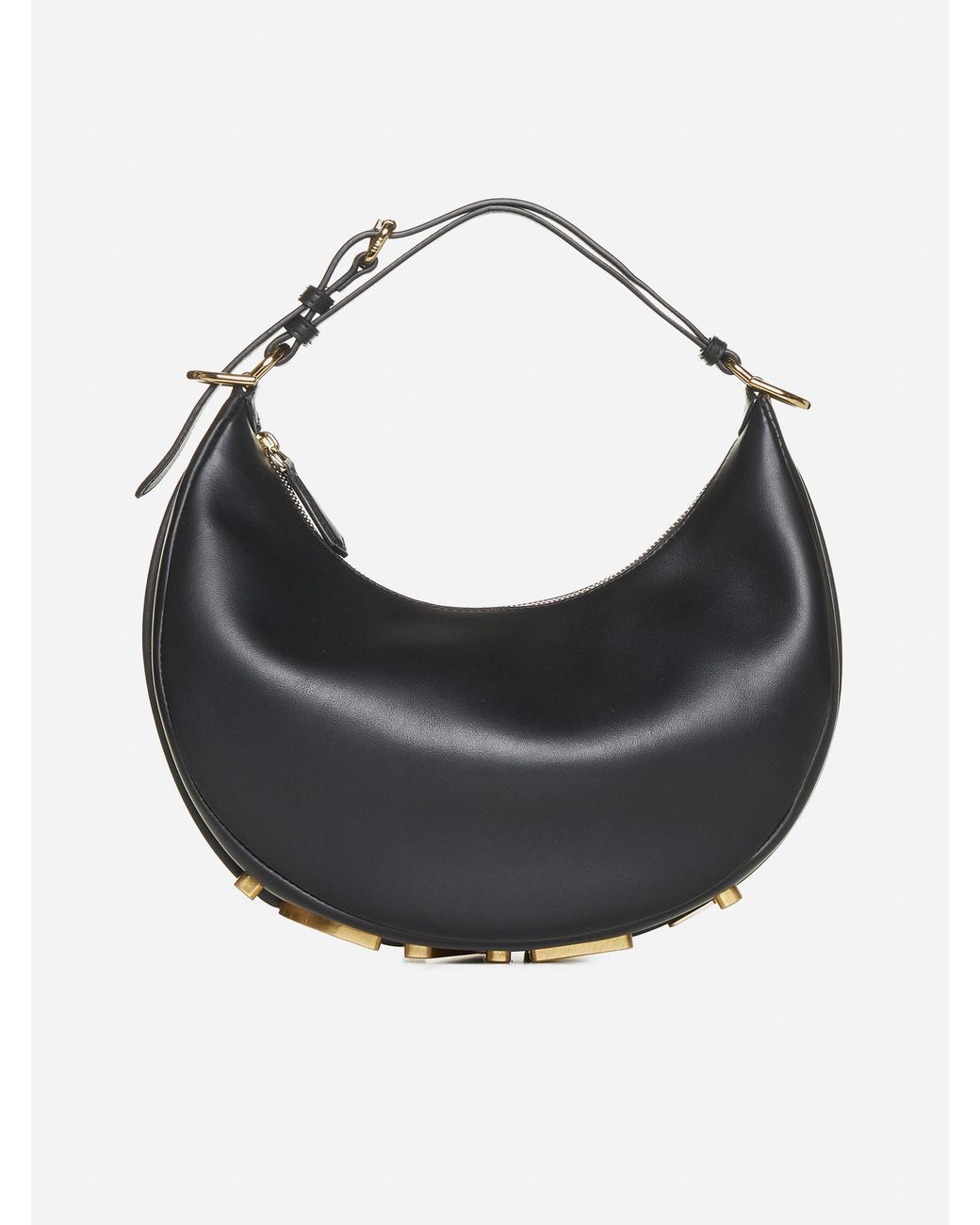 Fendi Graphy Small Leather Bag in Black | Lyst