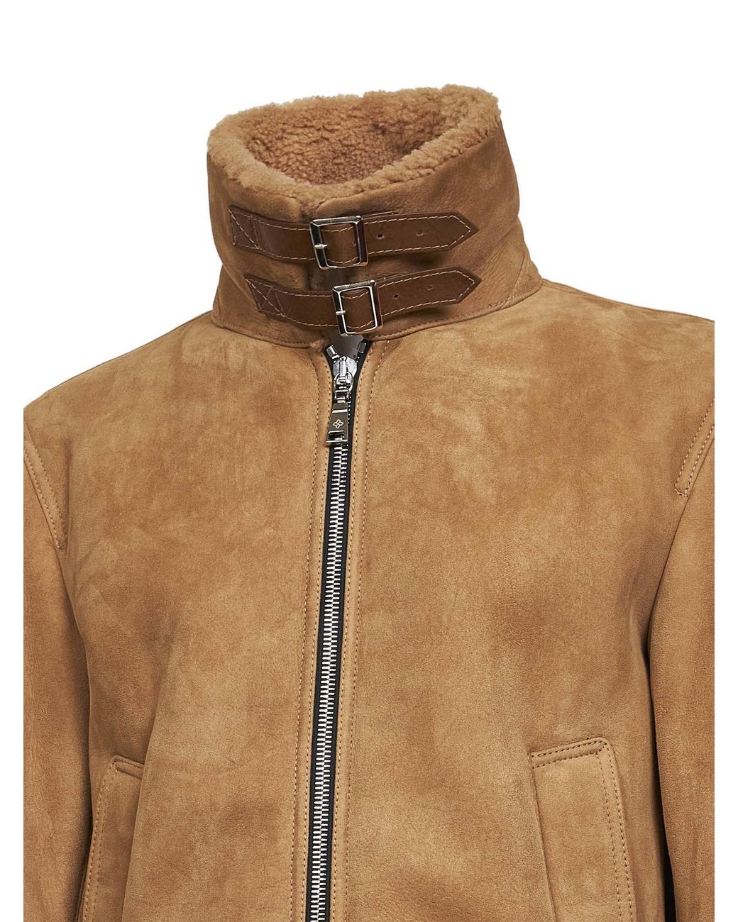 Tagliatore Lamb Shearling Aviator Jacket in Brown for Men | Lyst UK