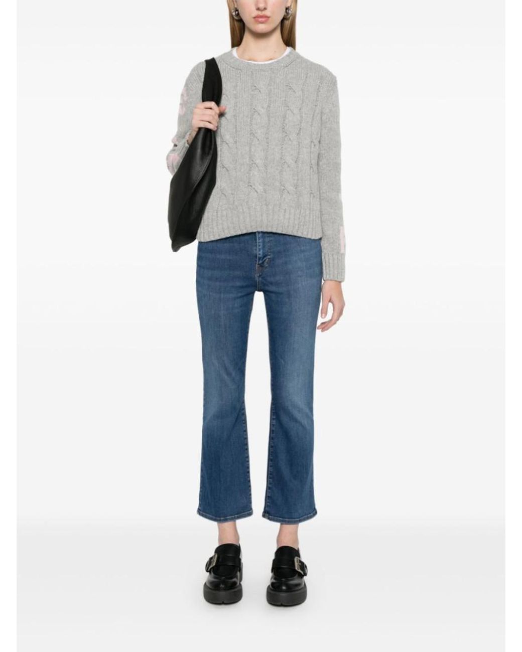 FRAME Le Crop Jeans in Blue | Lyst