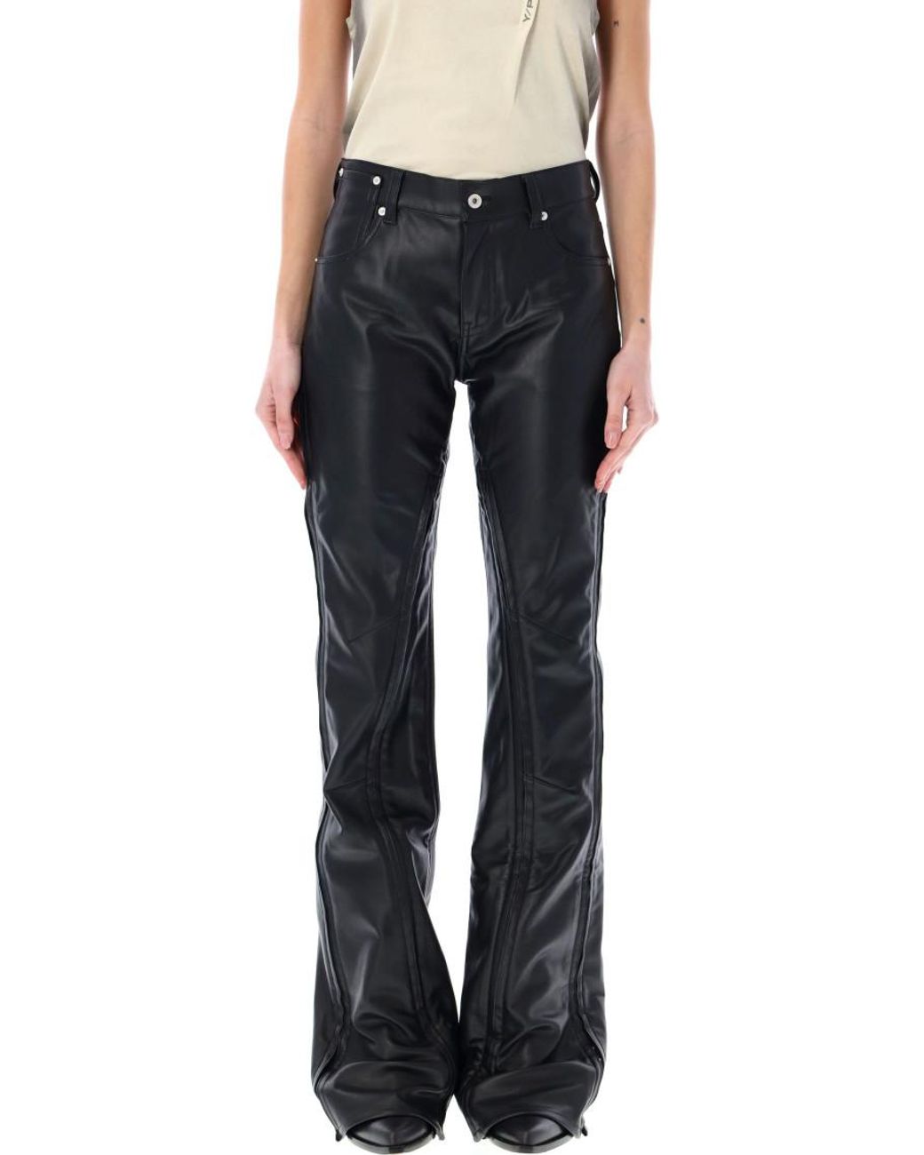Y. Project Eco Leather Pants in Blue | Lyst