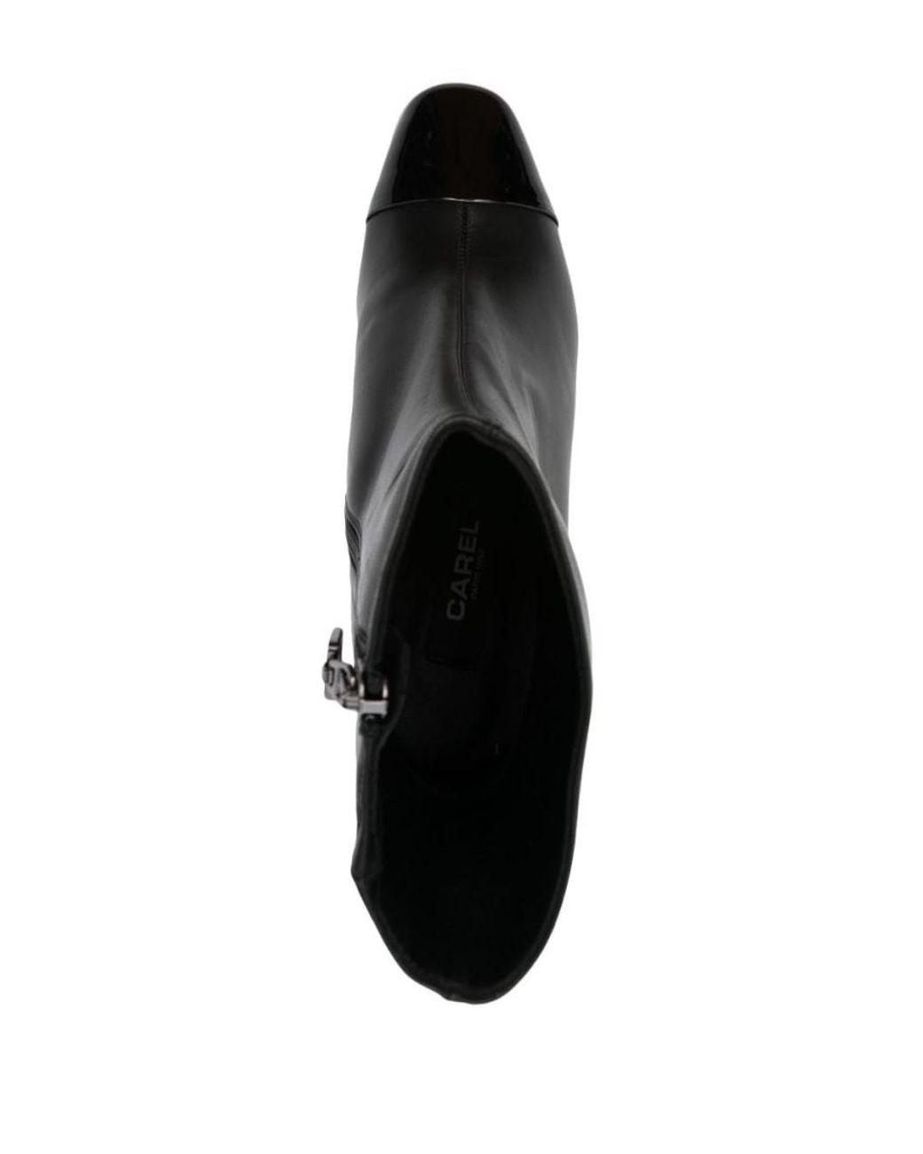 CAREL PARIS Leather Ankle Boots in Black | Lyst
