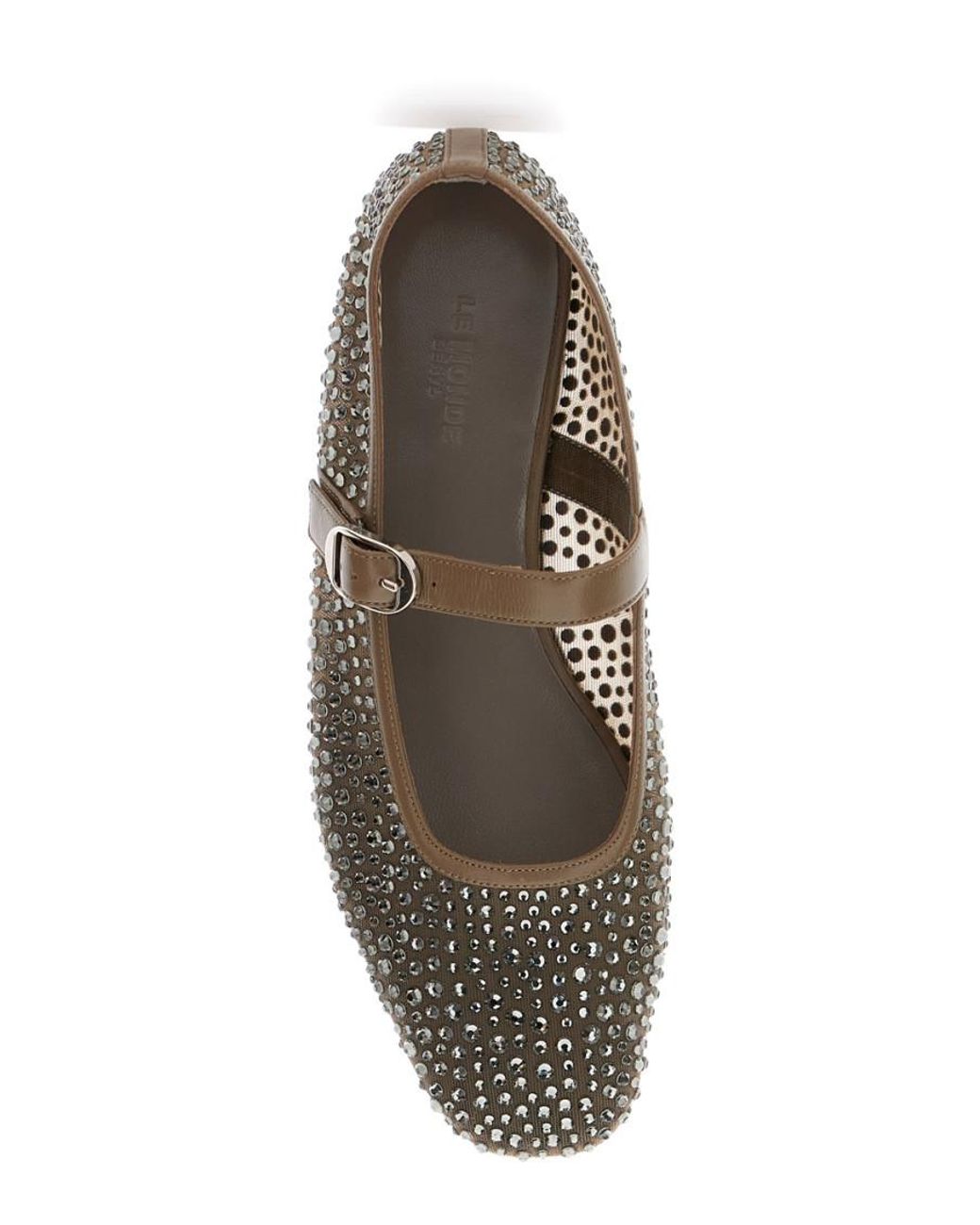 Le Monde Beryl Metallic Ballet Flats in Gray | Lyst