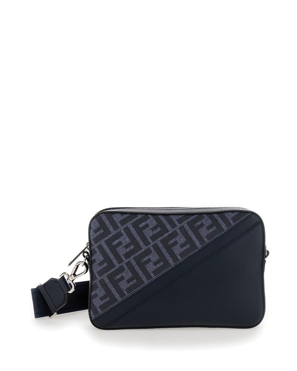 Fendi Diagonal Crossbody Bag in Blue for Men | Lyst