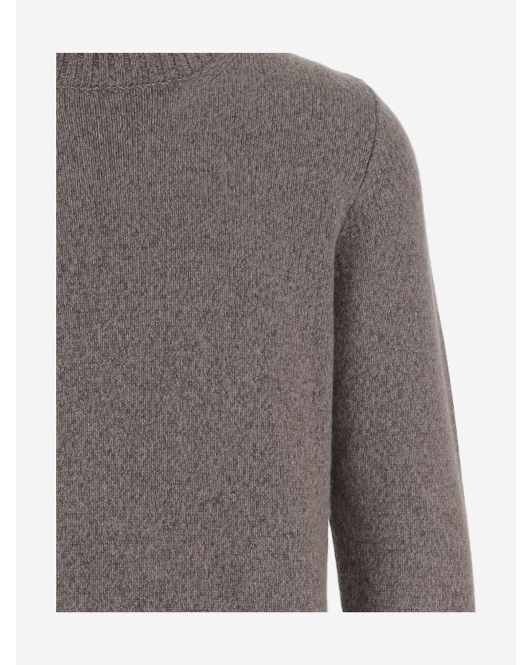 Oliver Lattughi Roundneck Pullover in Gray for Men | Lyst