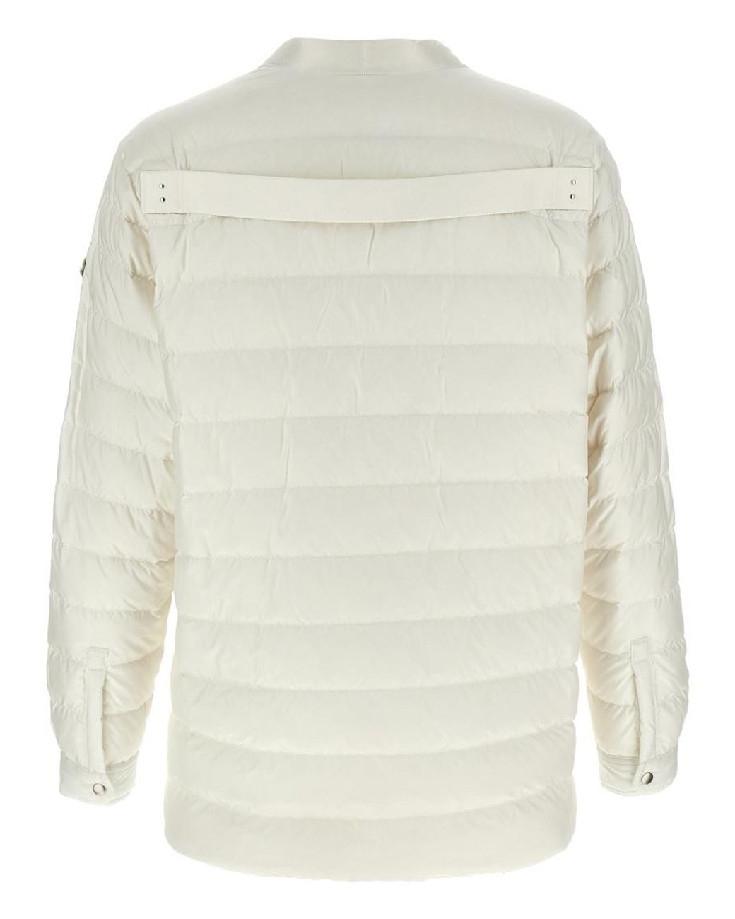 Moncler V Neck Jacket in White for Men | Lyst
