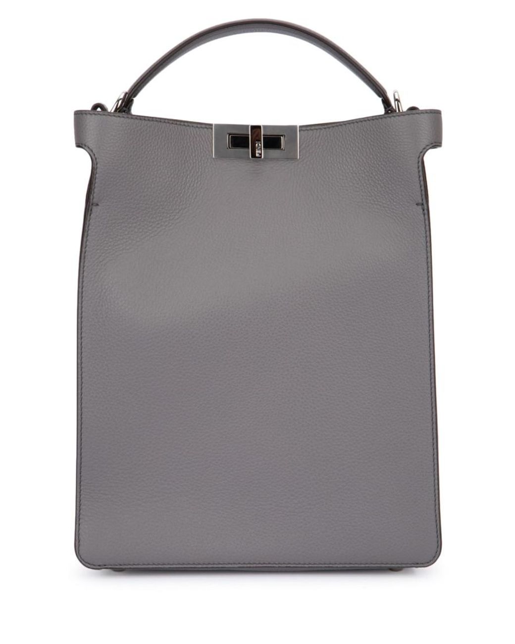 Fendi Peekaboo X-Lite Small Crossbody Bag in Gray for Men | Lyst