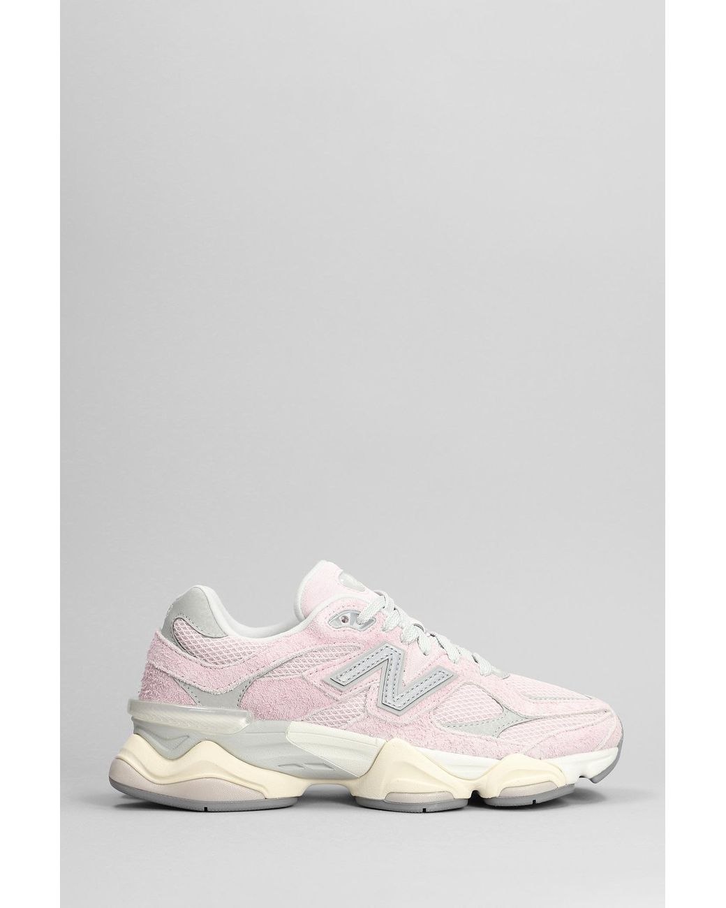 New Balance 9060 Sneakers In Rose-pink Suede And Fabric | Lyst