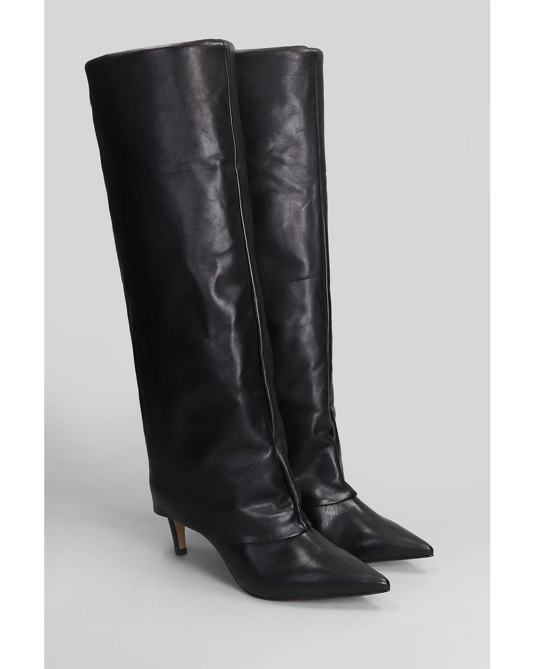 Carrano High Heels Boots In Black Leather | Lyst