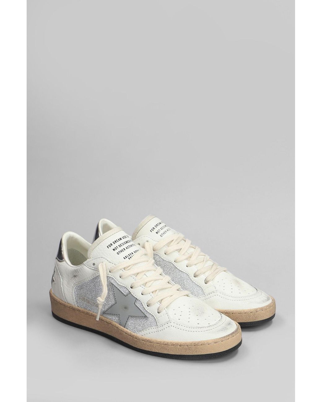 Golden Goose Ball Star Sneakers in White | Lyst