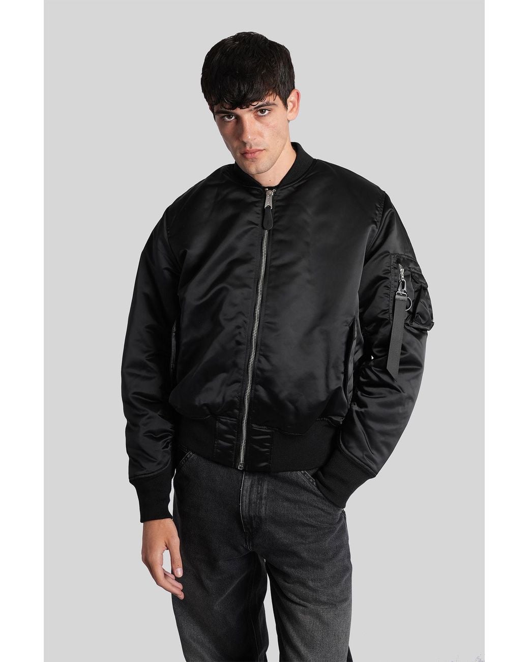 Alpha Industries Ma-1 Bomber Jacket In Black Nylon for Men | Lyst