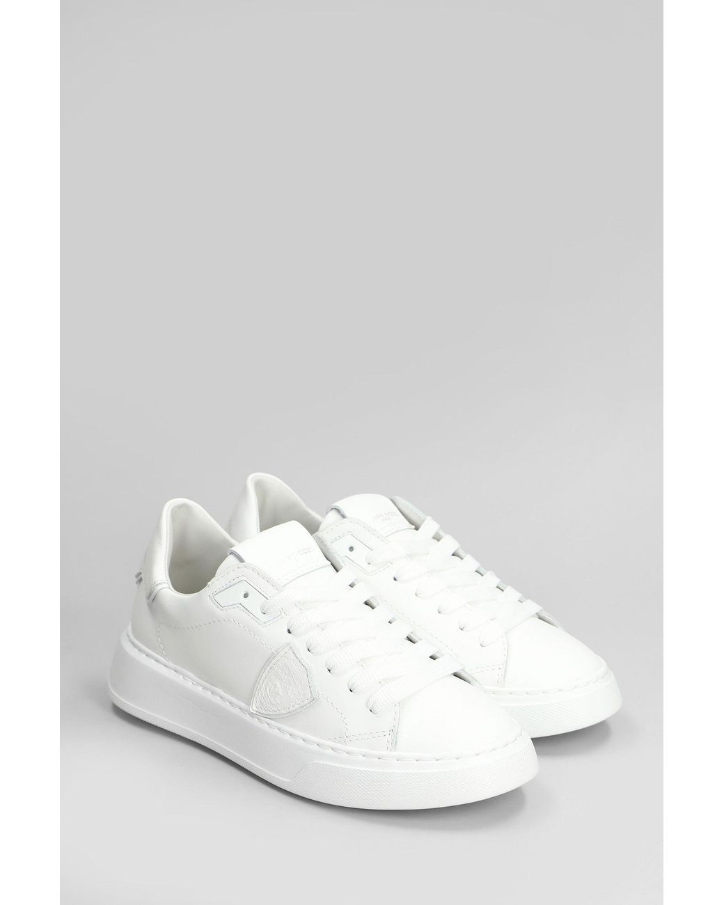 Philippe Model Temple Low Sneakers in White for Men | Lyst