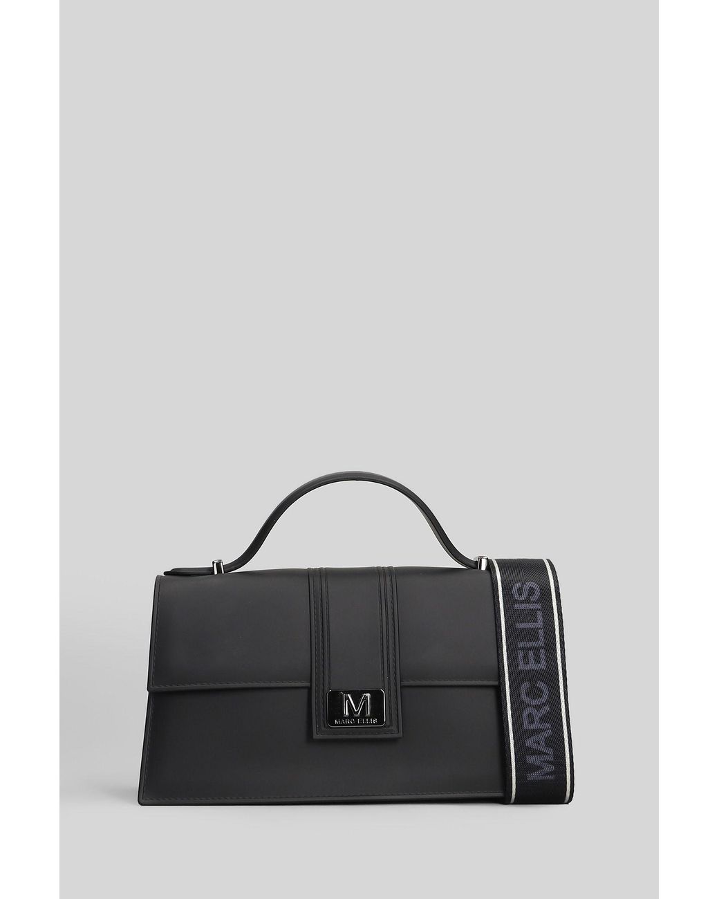 Marc Ellis Flat Arrow M Shoulder Bag In Black Rubber/plasic | Lyst