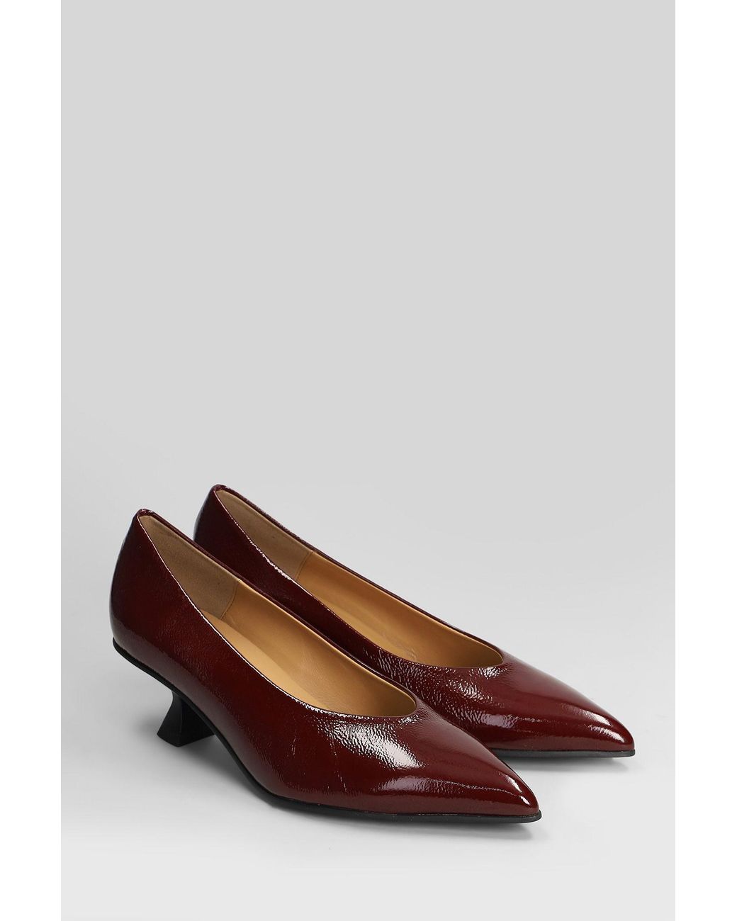 Pedro Miralles Pumps In Bordeaux Leather in Brown | Lyst