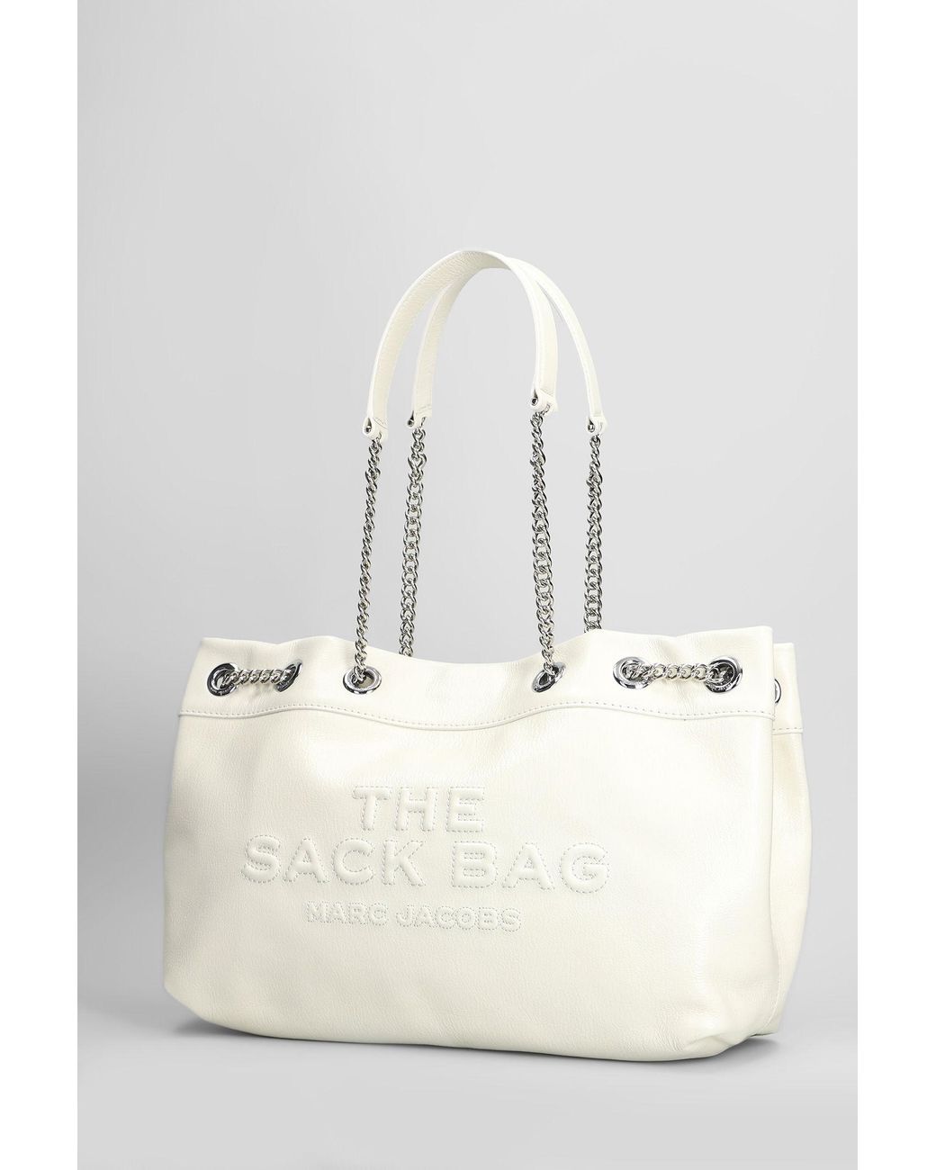 Marc Jacobs The Chain Sack Shoulder Bag in Natural | Lyst