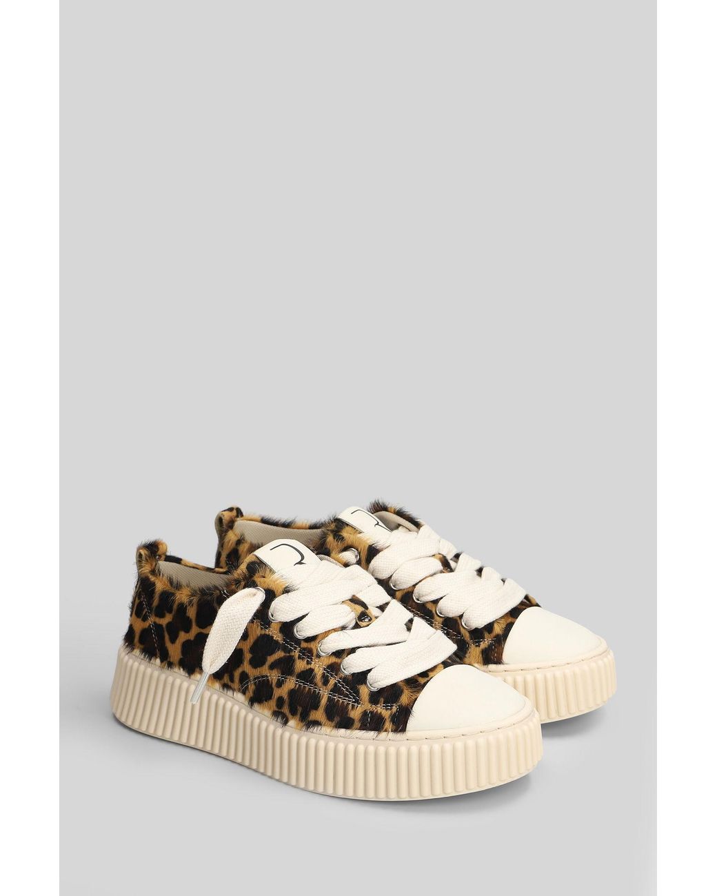 Rhun Leopard Sneakers In Animalier Pony Skin | Lyst
