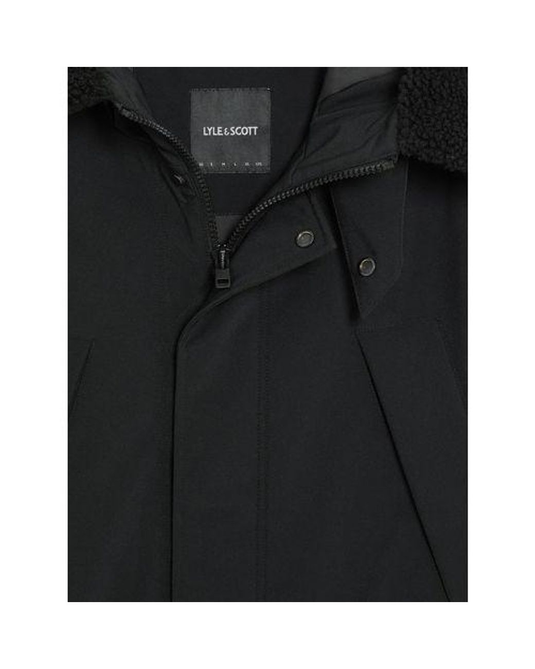 Lyle & Scott Jet Cold Weather Parka in Black for Men | Lyst UK