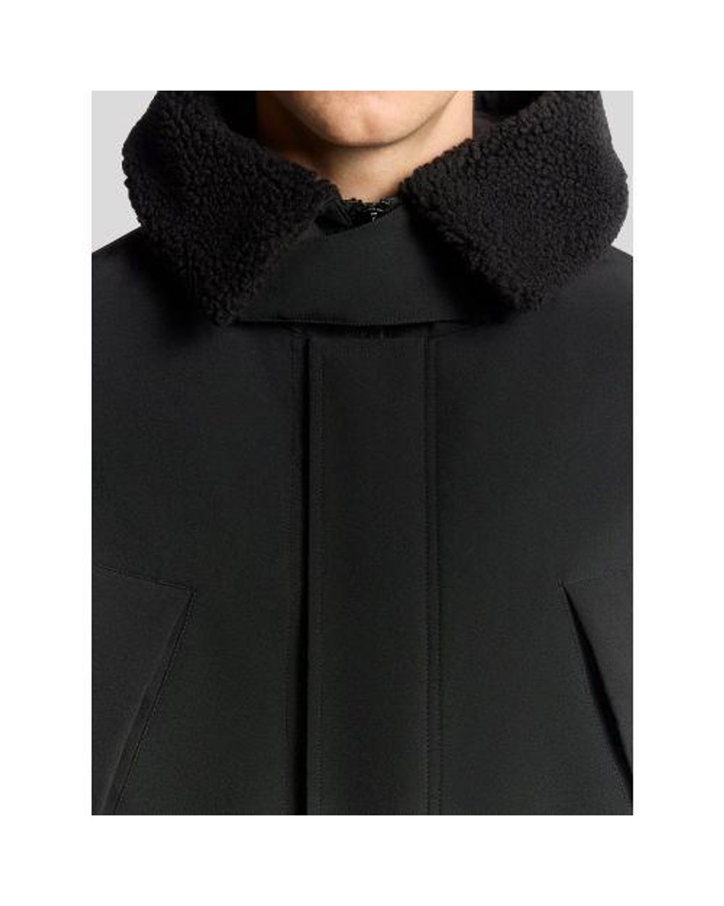 Lyle & Scott Jet Cold Weather Parka in Black for Men | Lyst UK