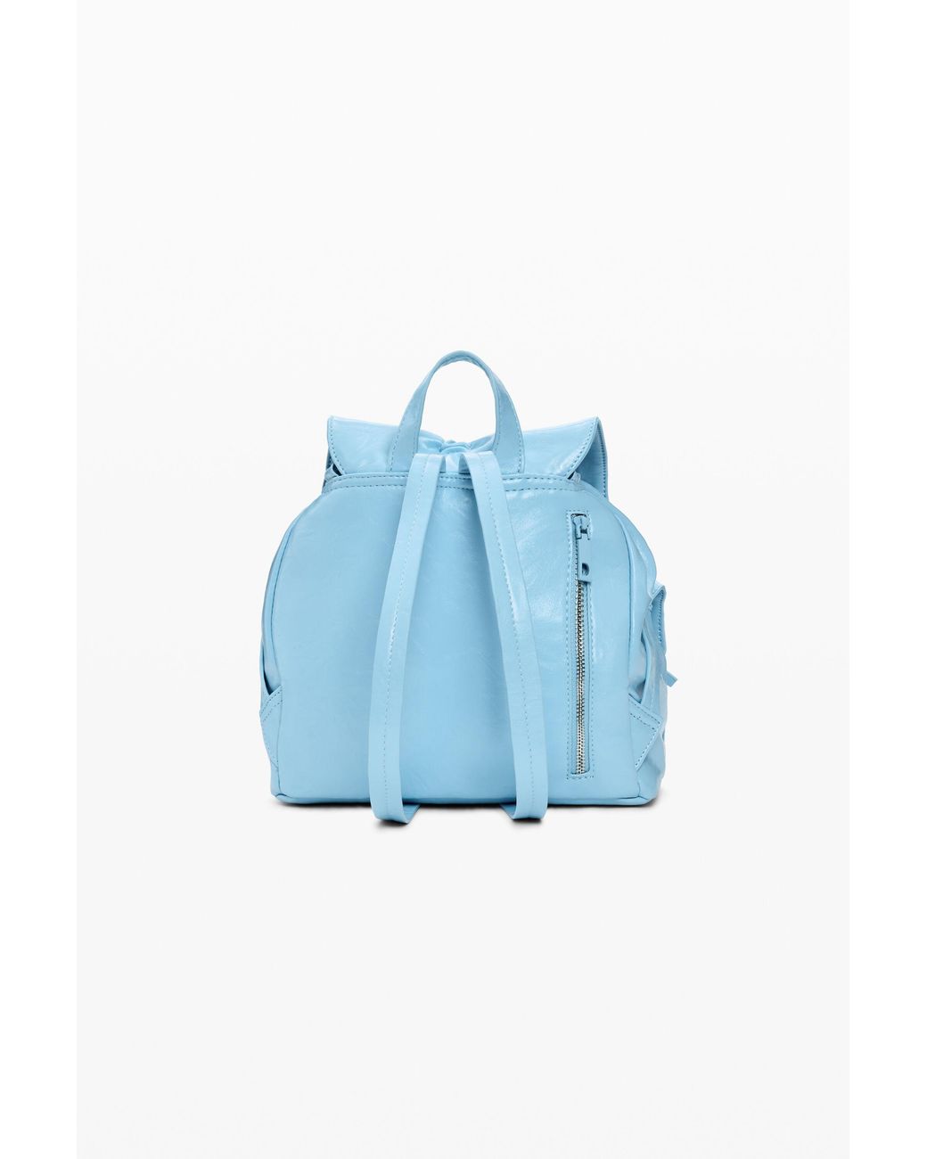 Desigual Small Shiny Bow Backpack, Polyurethane in Blue | Lyst